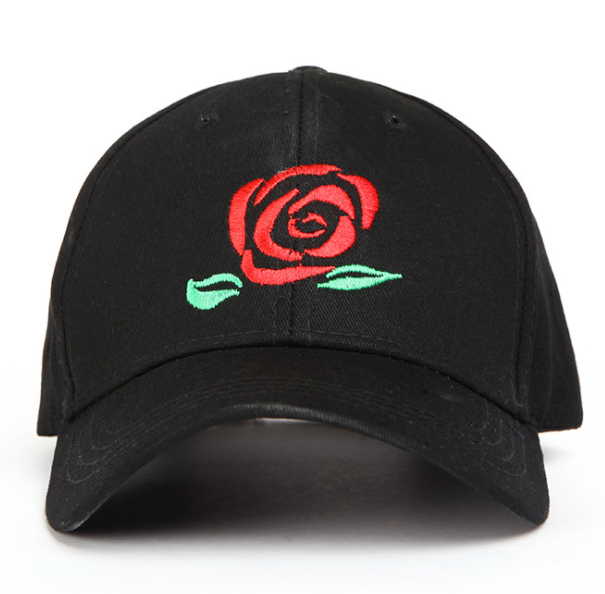 Embroidered rose Baseball Cap – ExcelHats.com